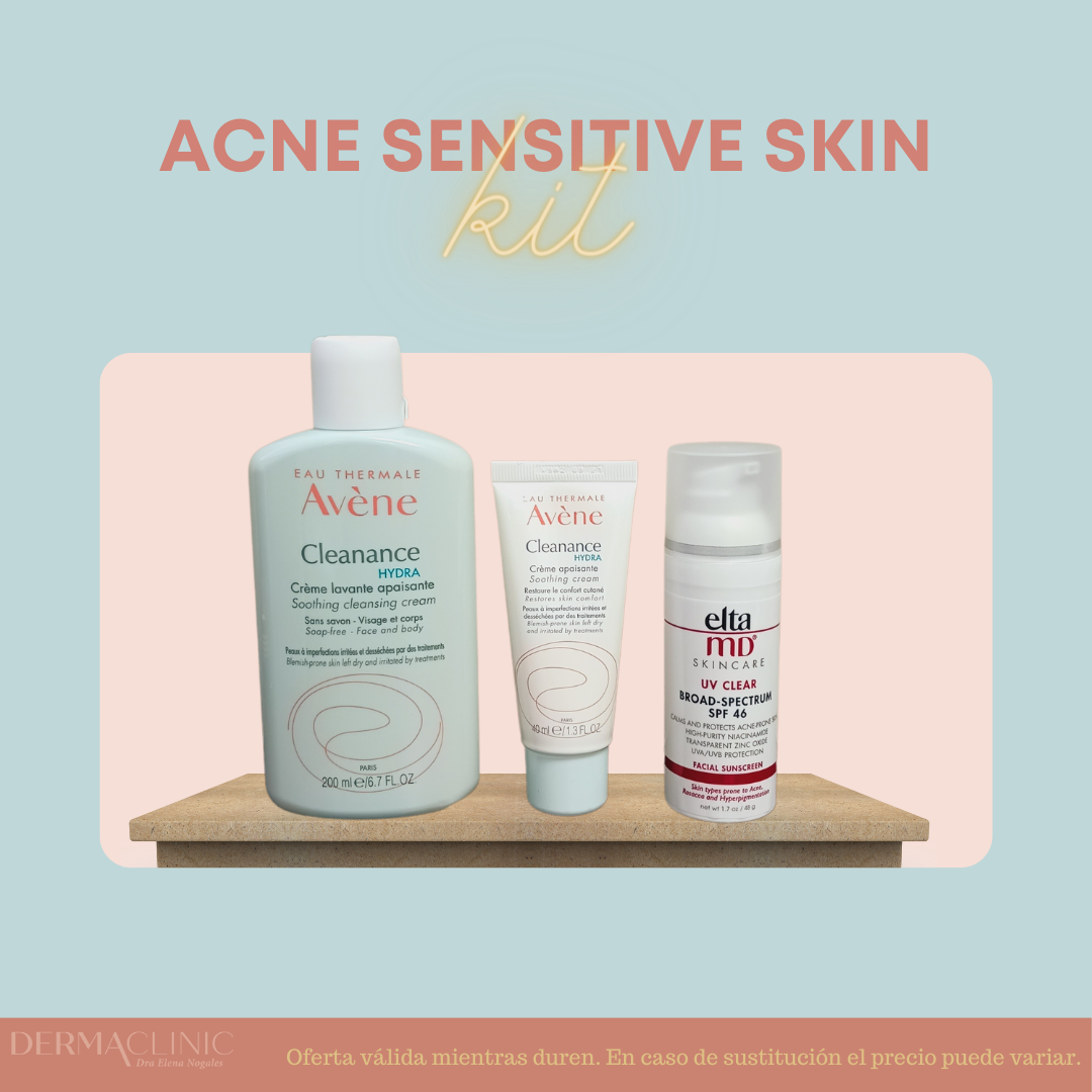 ACNE SENSITIVE SKIN KIT – DERMACLINIC - Dra Elena Nogales